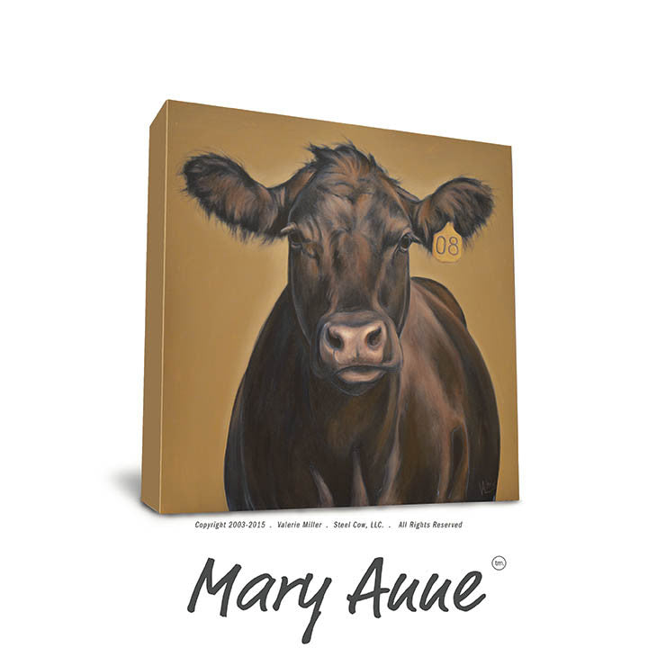 Mini Moo™ Canvas Prints 6"x6" (90+ images available) | Steel Cow
